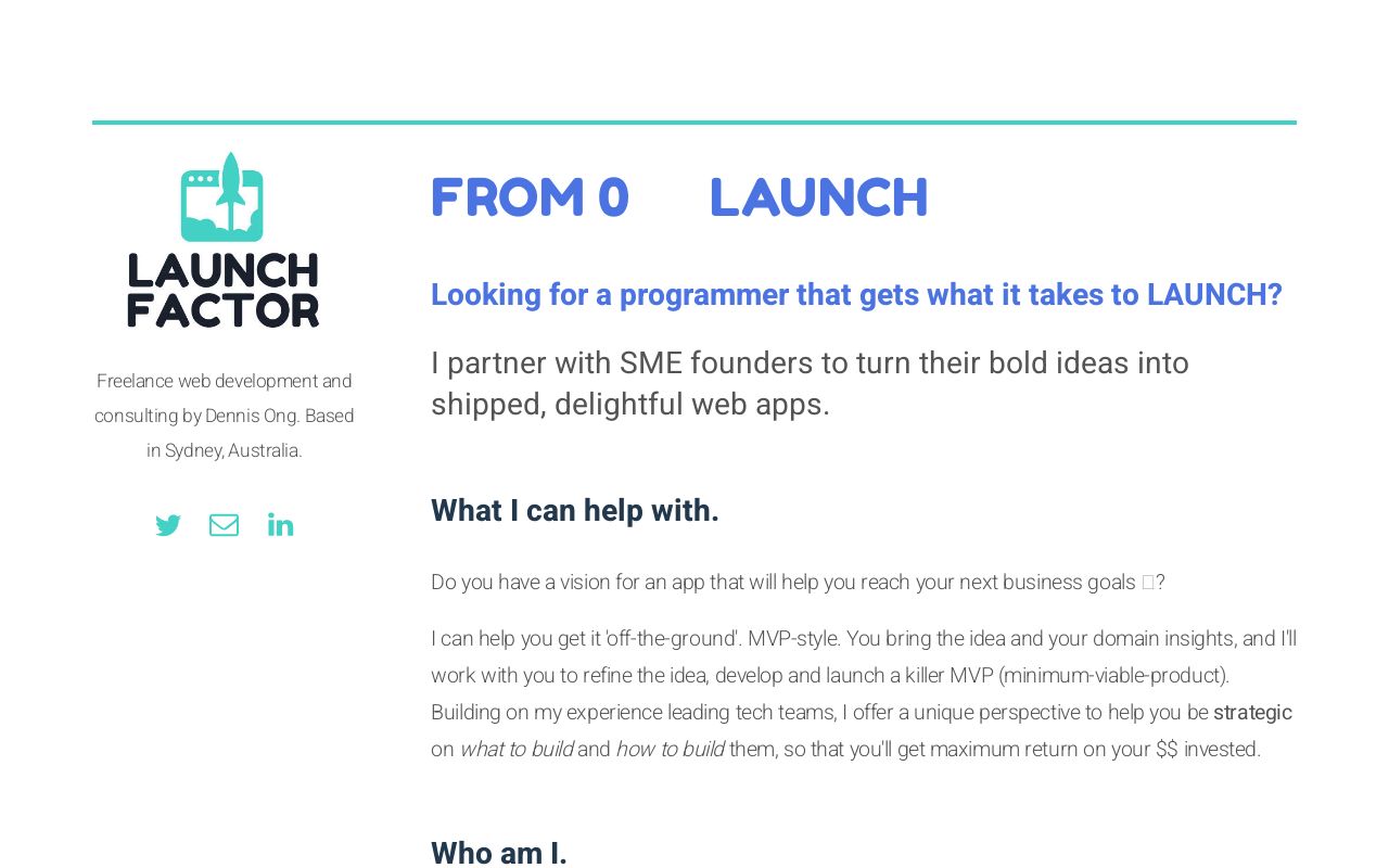 LaunchFactor - From 0 ️ launch